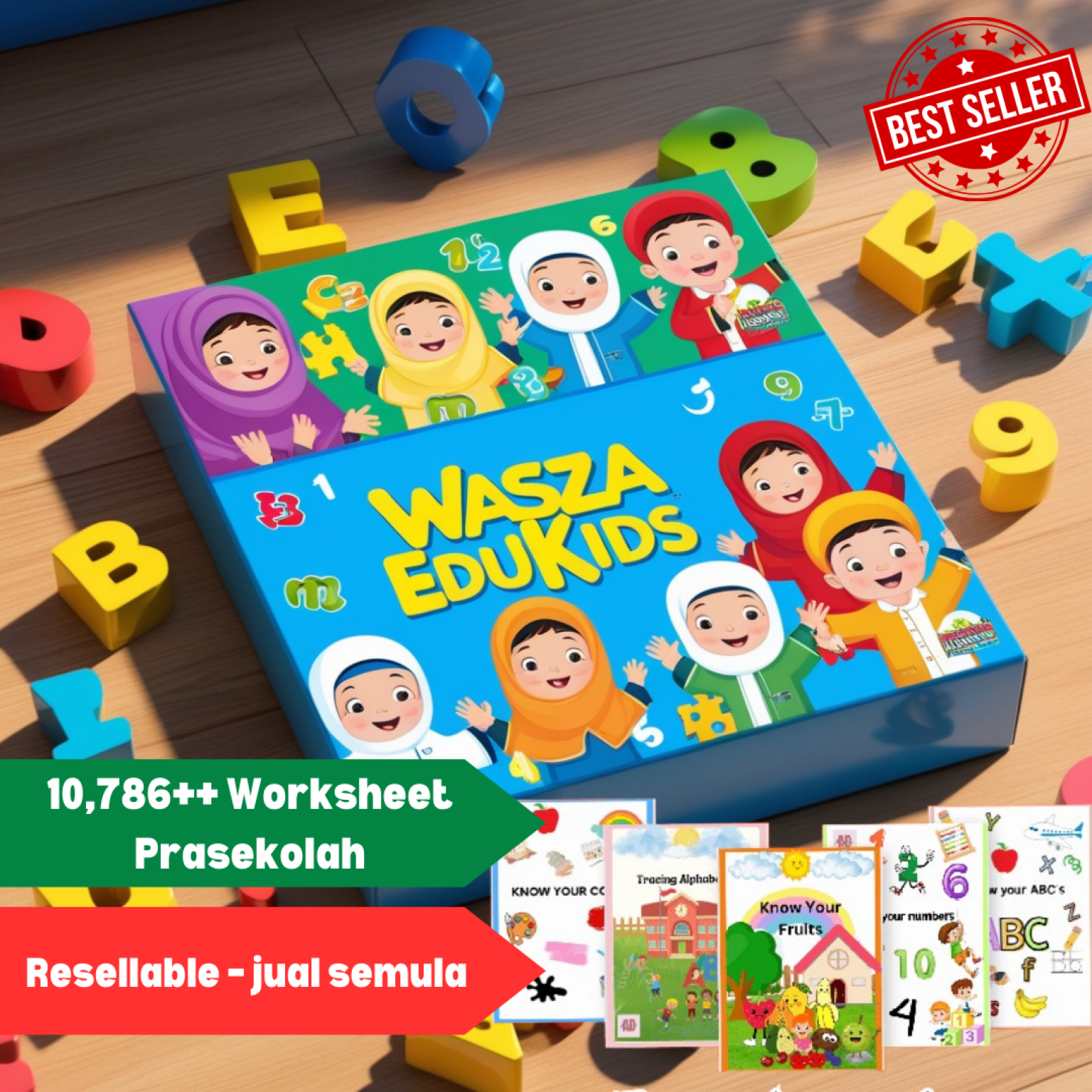 Wasza Edukids: Bahan Bantu Mengajar Digital Mesra Guru Tadika